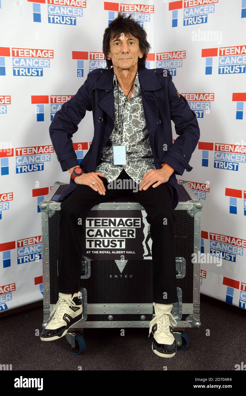 Ronnie Wood pictured backstage at the opening night of the Teenage ...
