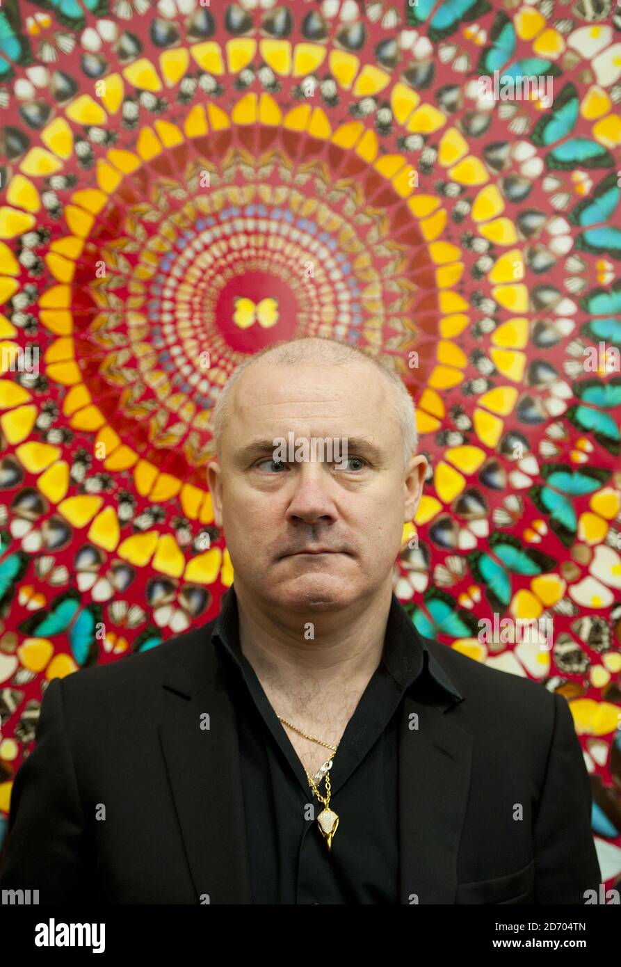 Artist damien hirst with his work i am become death hi-res stock ...