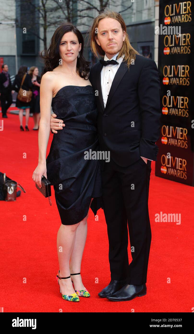Tim Minchin arrives at the Olivier Awards, at the Royal Opera House in ...
