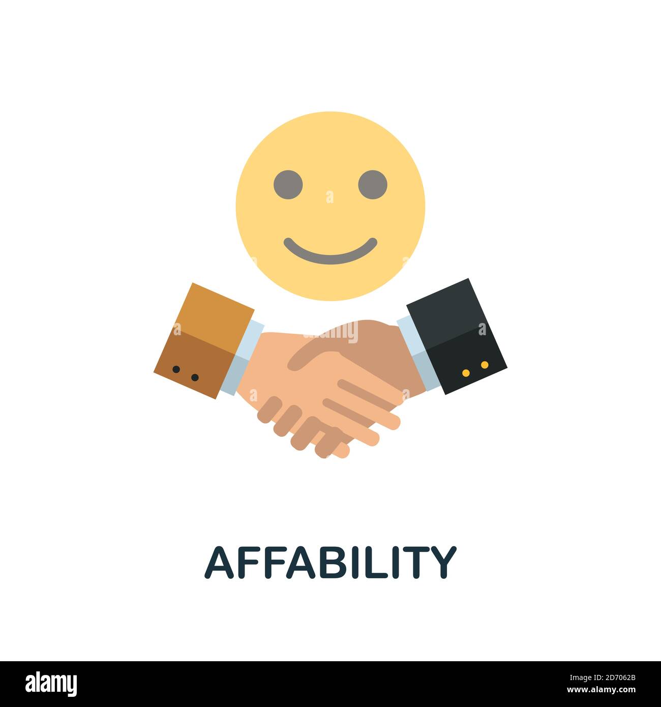 Affability icon. Simple element from business growth collection ...