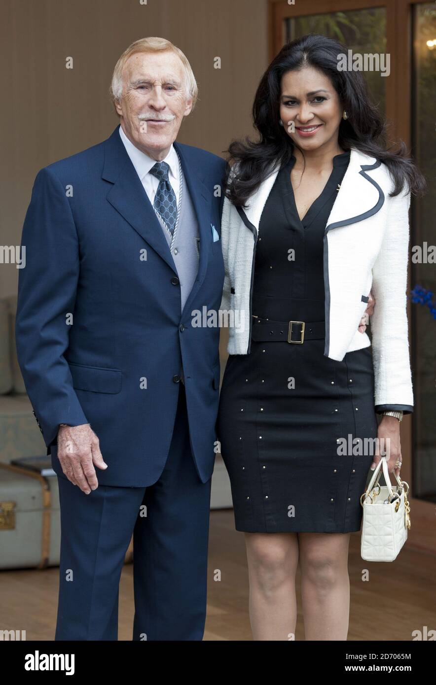 Sir Bruce Forsyth and wife Winnie pictured at the Crown Pavillions ...
