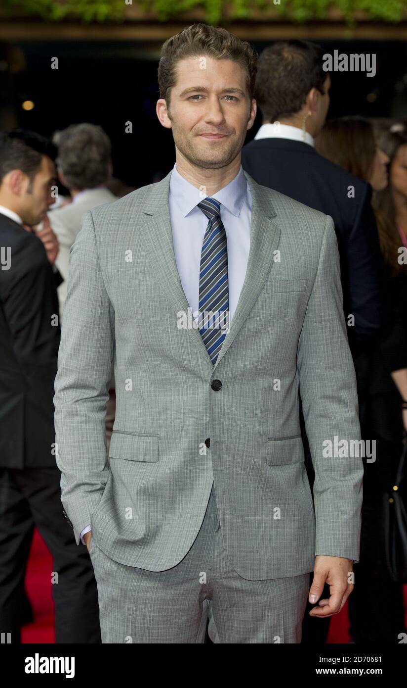 Matthew Morrison arriving at the premiere of What To Expect When You're ...