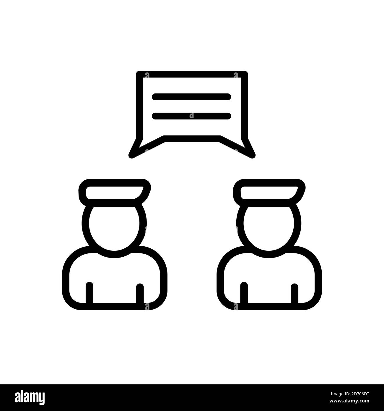 Two interlocutors with general chat icon vector eps Stock Vector Image ...