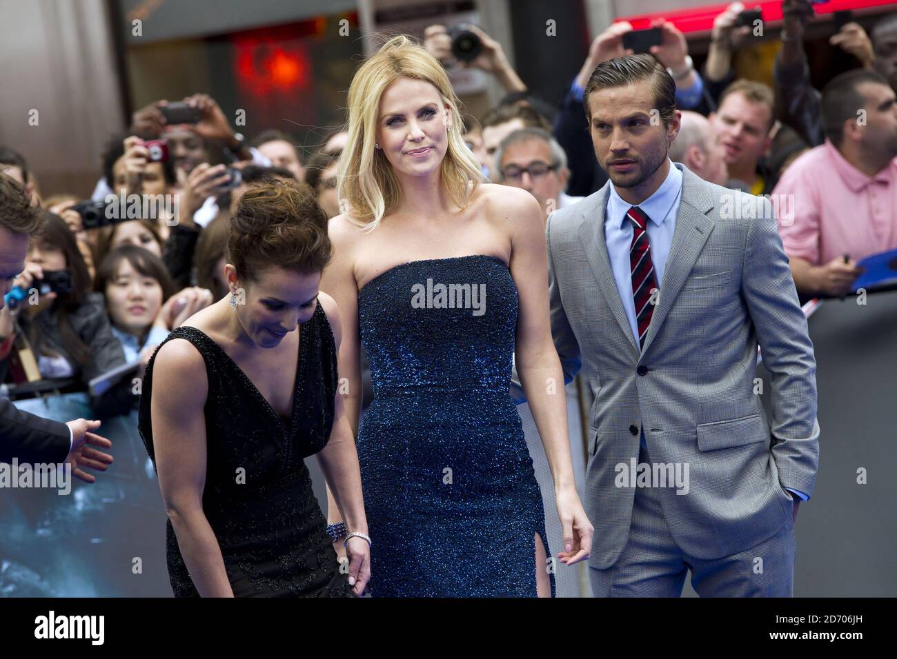 Charlize Theron and Noomi Rapace arrive for the world premiere of ...