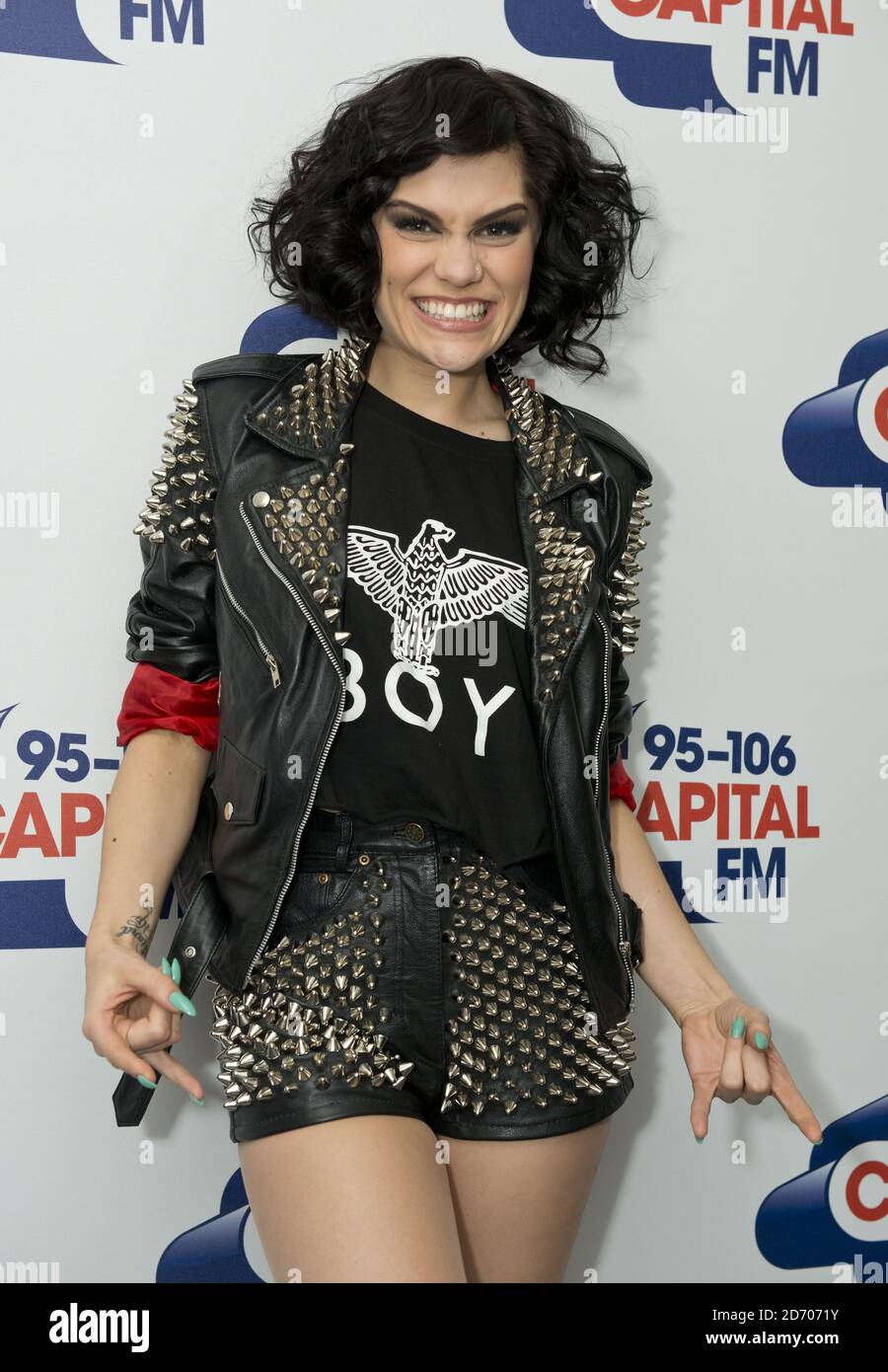 Jessie J backstage at Capital FM's Summertime Ball at Wembley Stadium ...