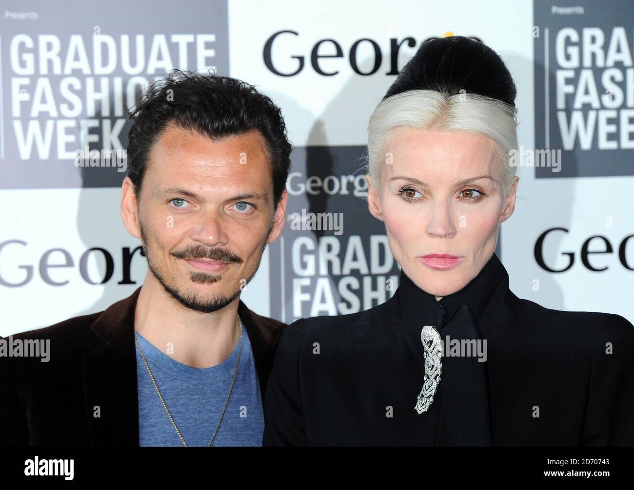 Matthew Williamson and Daphne Guinness attending the opening of ...