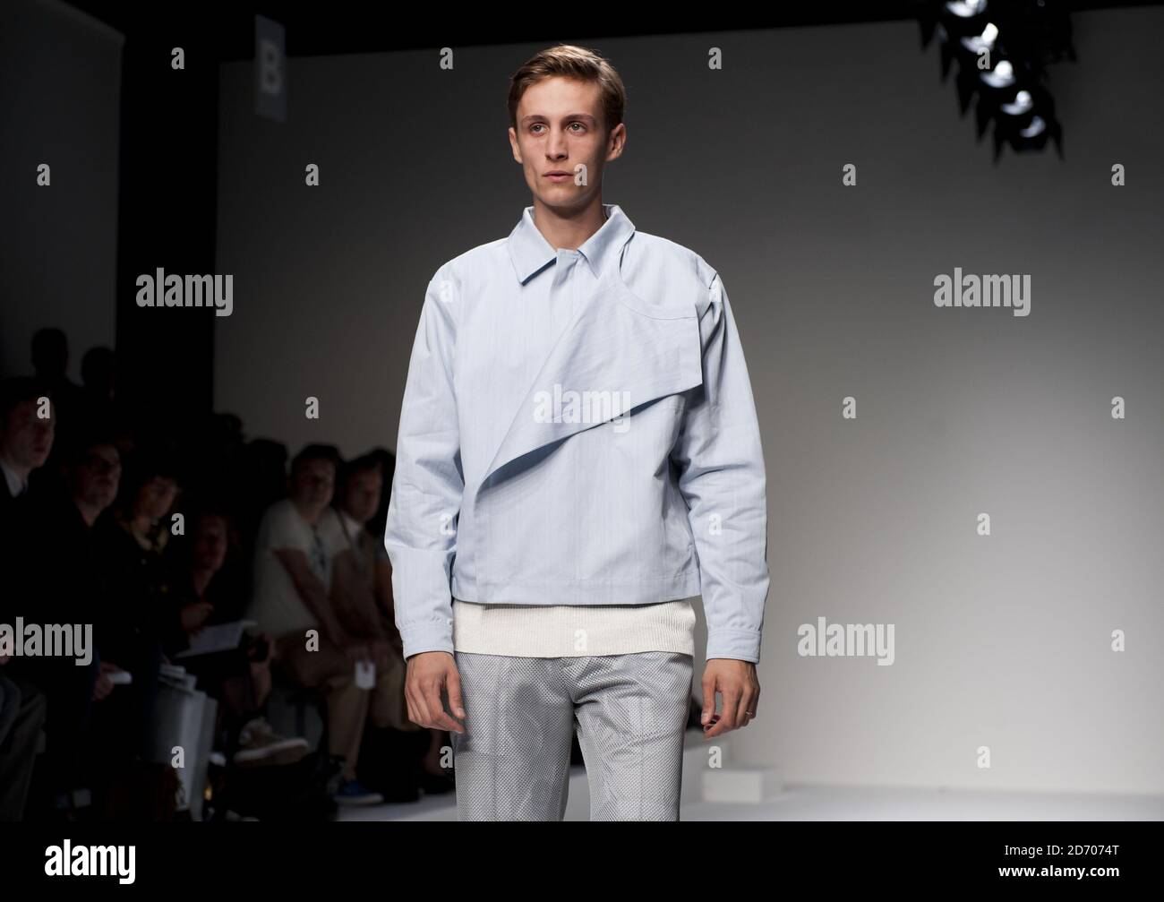 A model on the catwalk at the Lou Dalton fashion show, held as part of ...