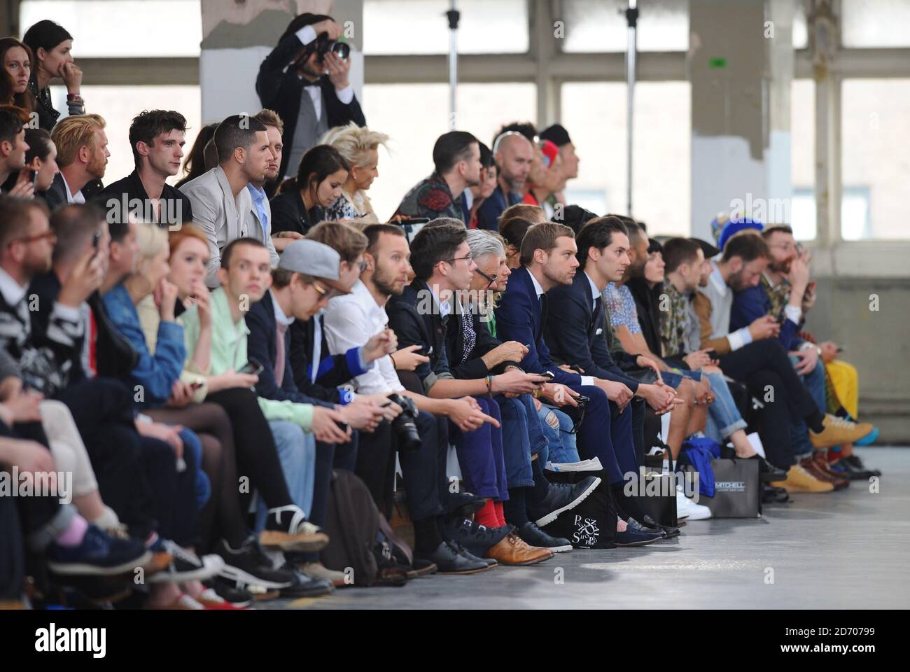 The Audience during the Christopher Shannon fashion show, held as part ...