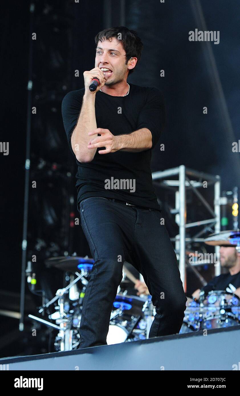 Example performing at the Isle of Wight festival, at Seaclose Park ...