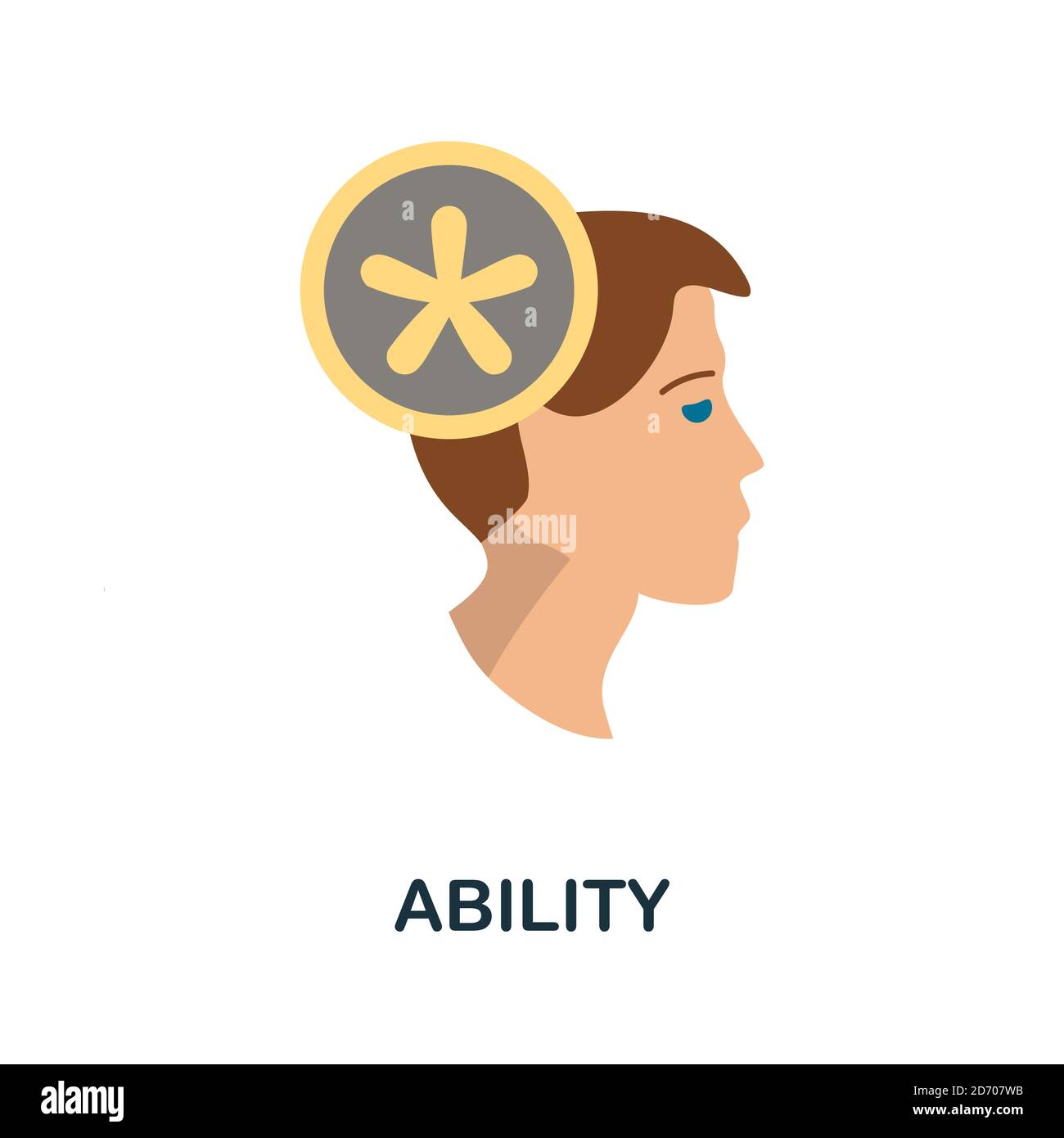 Ability icon. Simple element from business growth collection. Creative ...