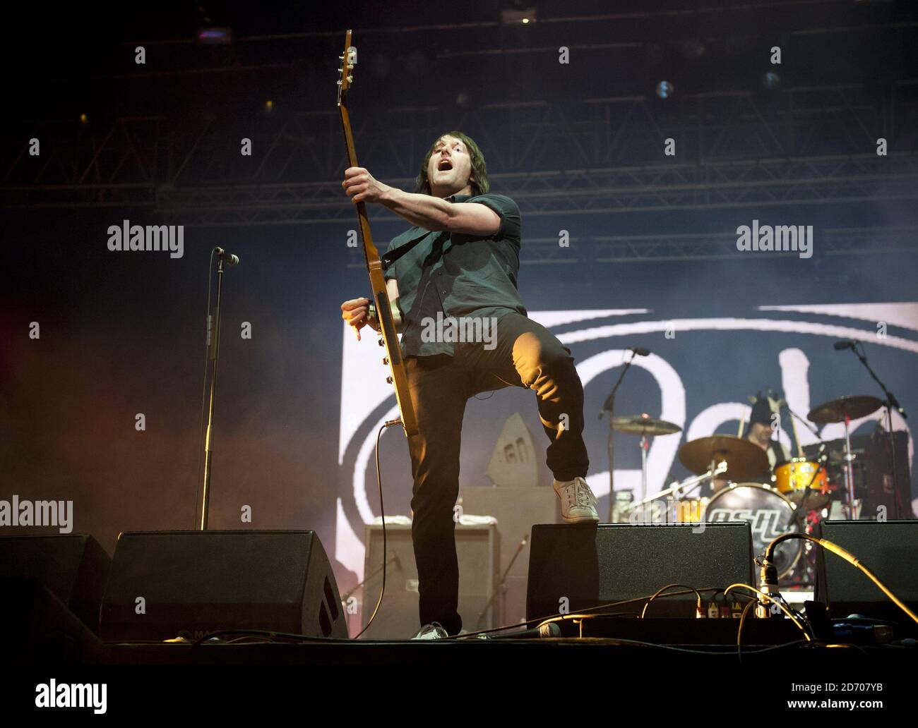 Tim Wheeler of Ash performing at the Isle of Wight festival, at ...
