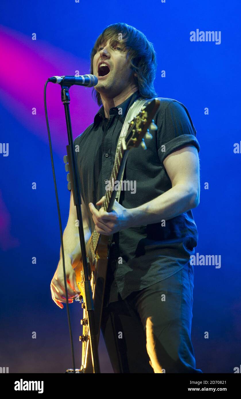 Tim Wheeler of Ash performing at the Isle of Wight festival, at ...