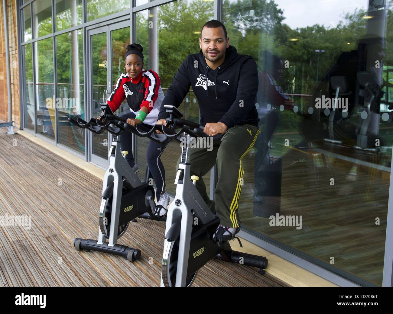 Angelica Bell and Michael Underwood attending the launch of the Virgin ...