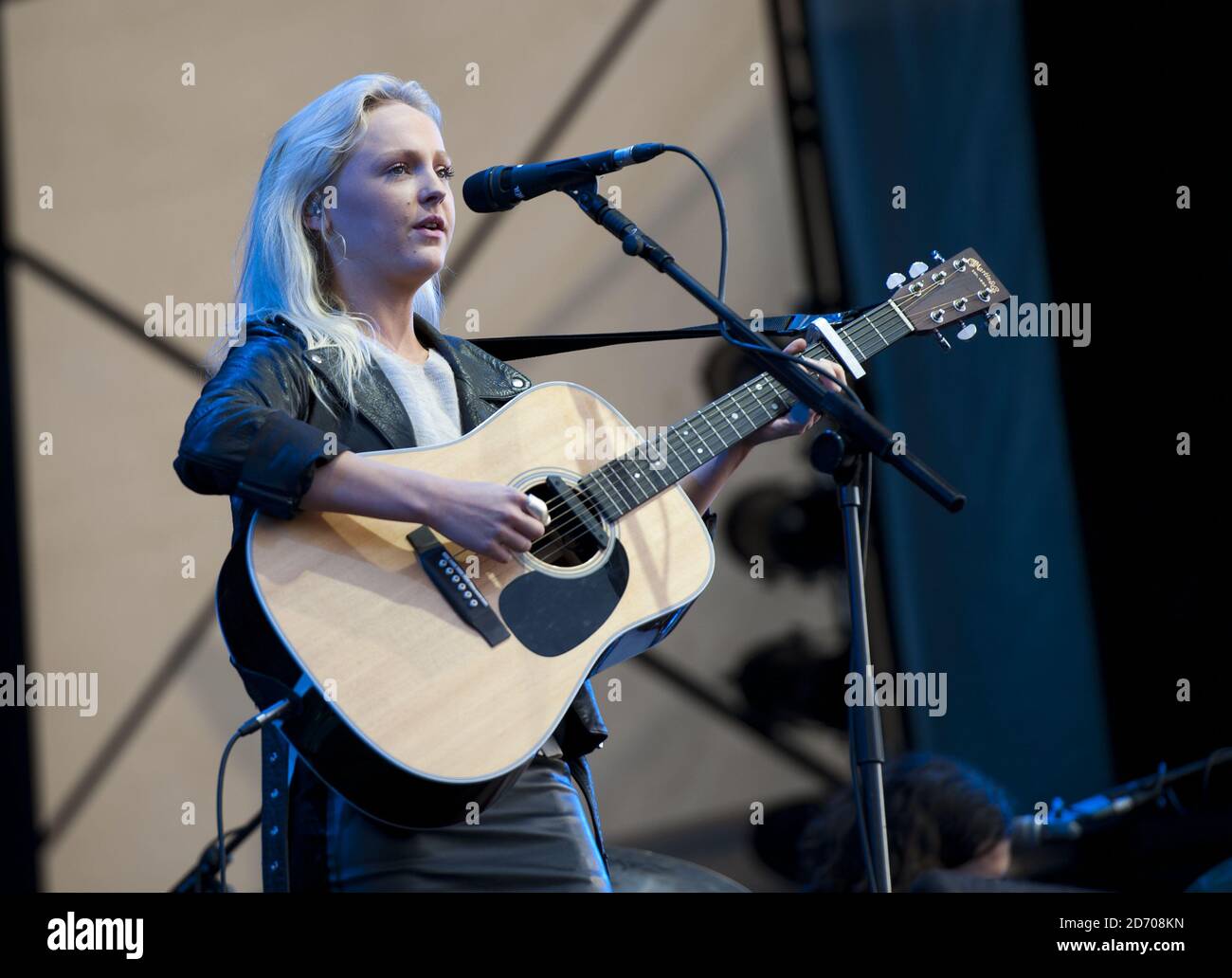 Laura Marling performing at the Latitude festival in Southwold, Suffolk ...