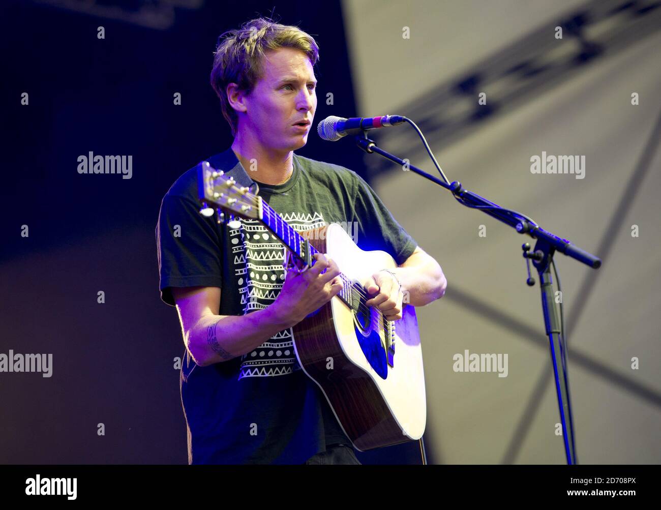 Ben Howard performing at the Latitude festival in Southwold, Suffolk ...