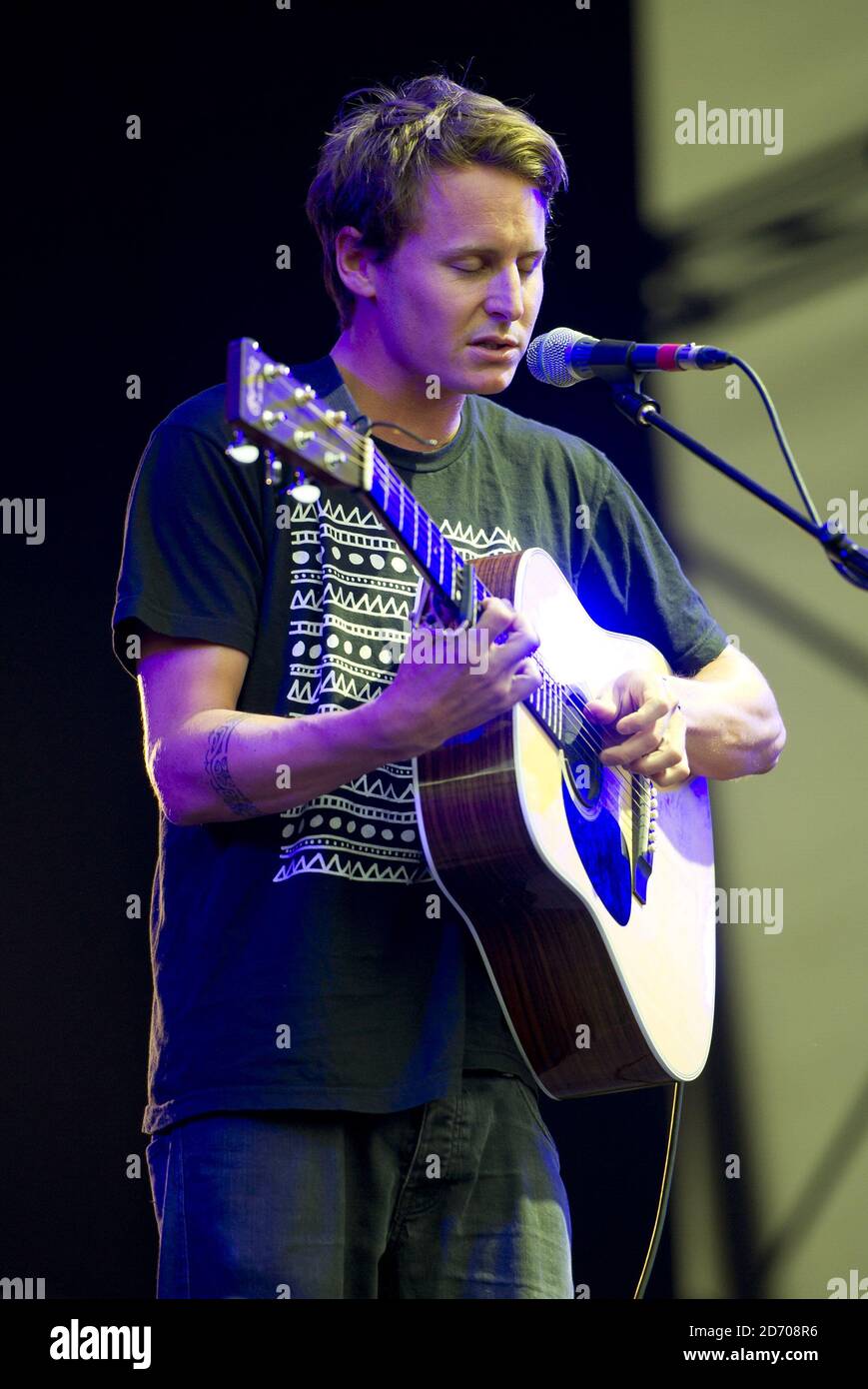 Ben Howard performing at the Latitude festival in Southwold, Suffolk ...