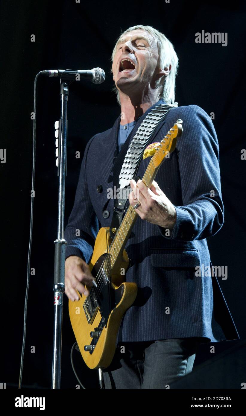 Paul Weller performing at the Latitude festival in Southwold, Suffolk ...