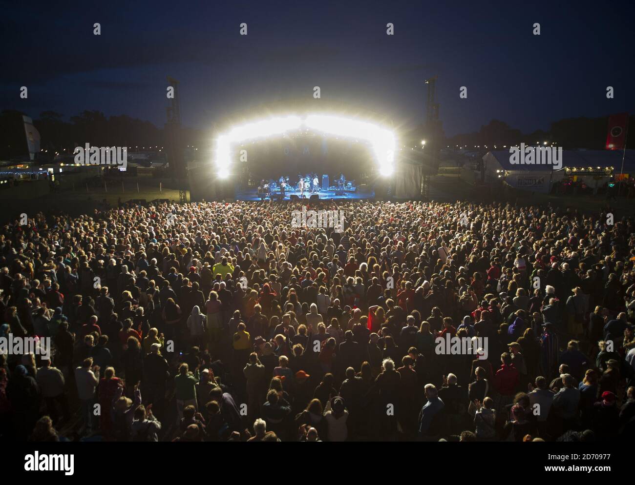 General view of the main stage at the Womad festival, at Charlton Park ...
