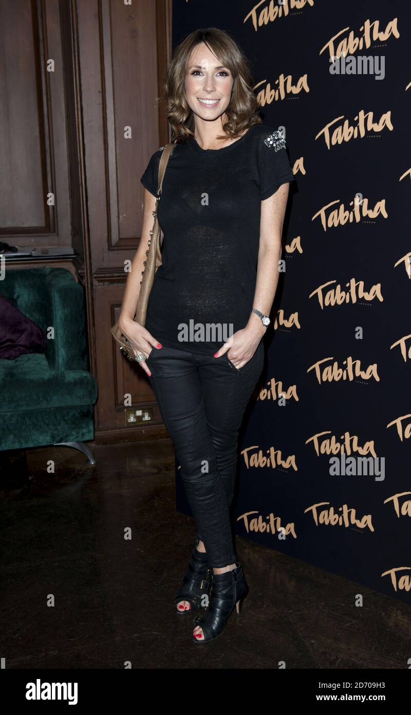 Alex Jones attending the Tabitha London relaunch party, in Cavendish ...