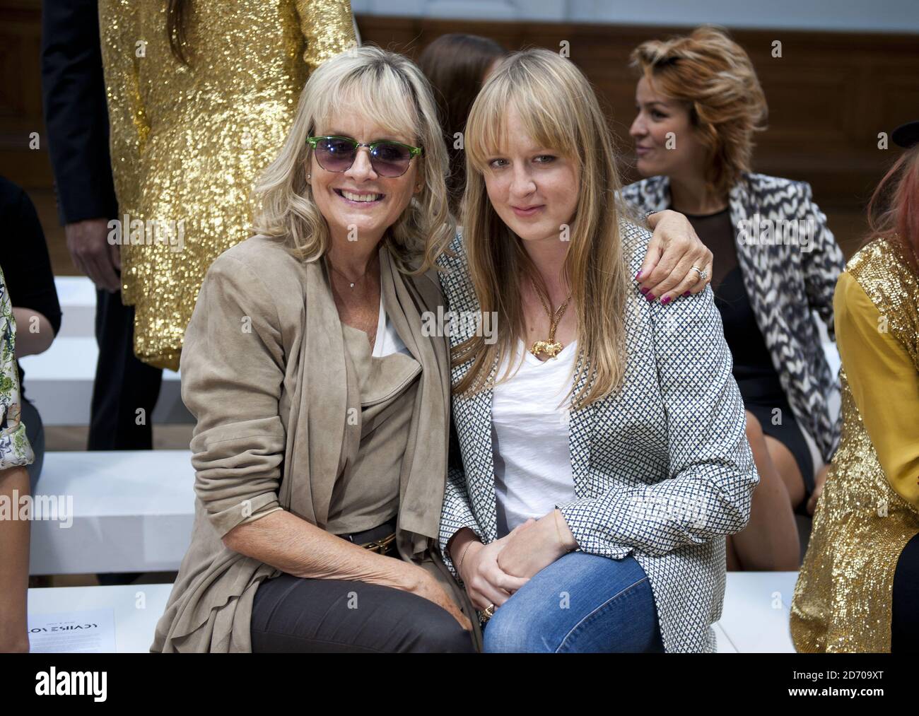 Twiggy and daughter Carly Lawson attending the Sass and Bide fashion ...