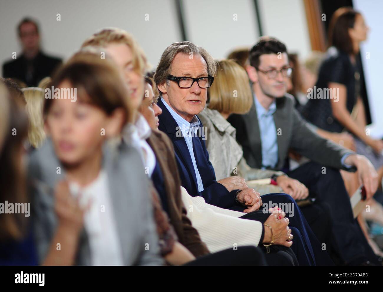 Bill Nighy on the front row at the Nicole Farhi fashion show, held at ...