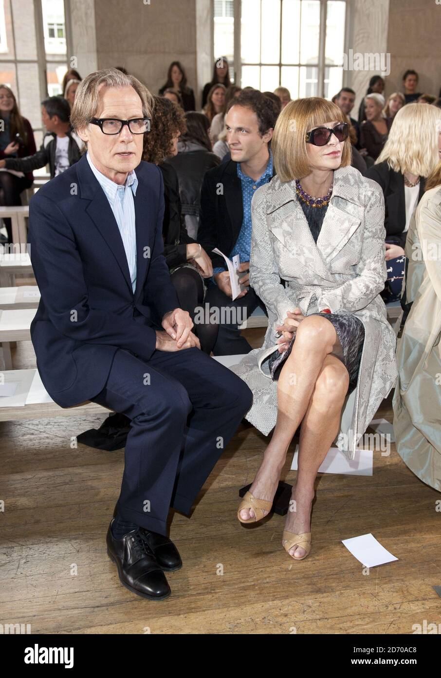 Bill Nighy and Anna Wintour on the front row at the Nicole Farhi ...