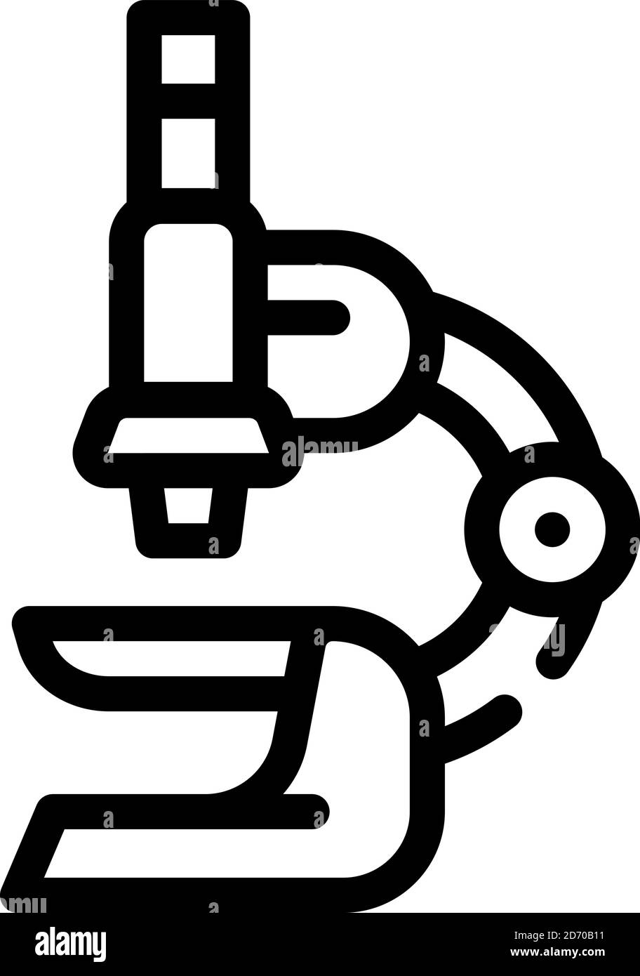 microscope equipment line icon vector illustration sign Stock Vector ...