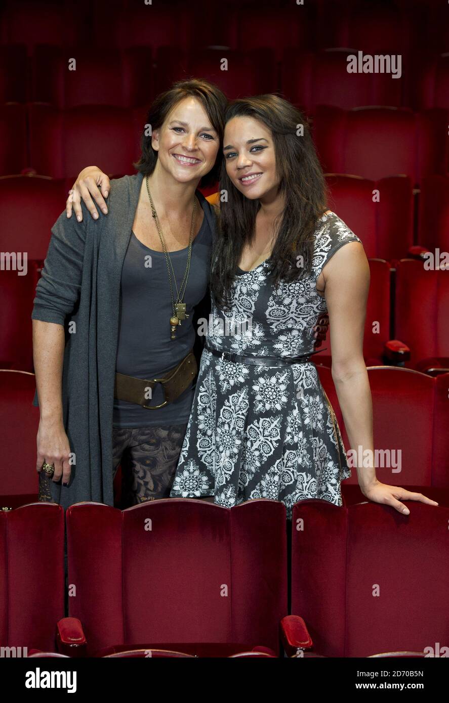 Cast members Hannah John-Kamen and Sally-Ann Triplett pictured at the ...