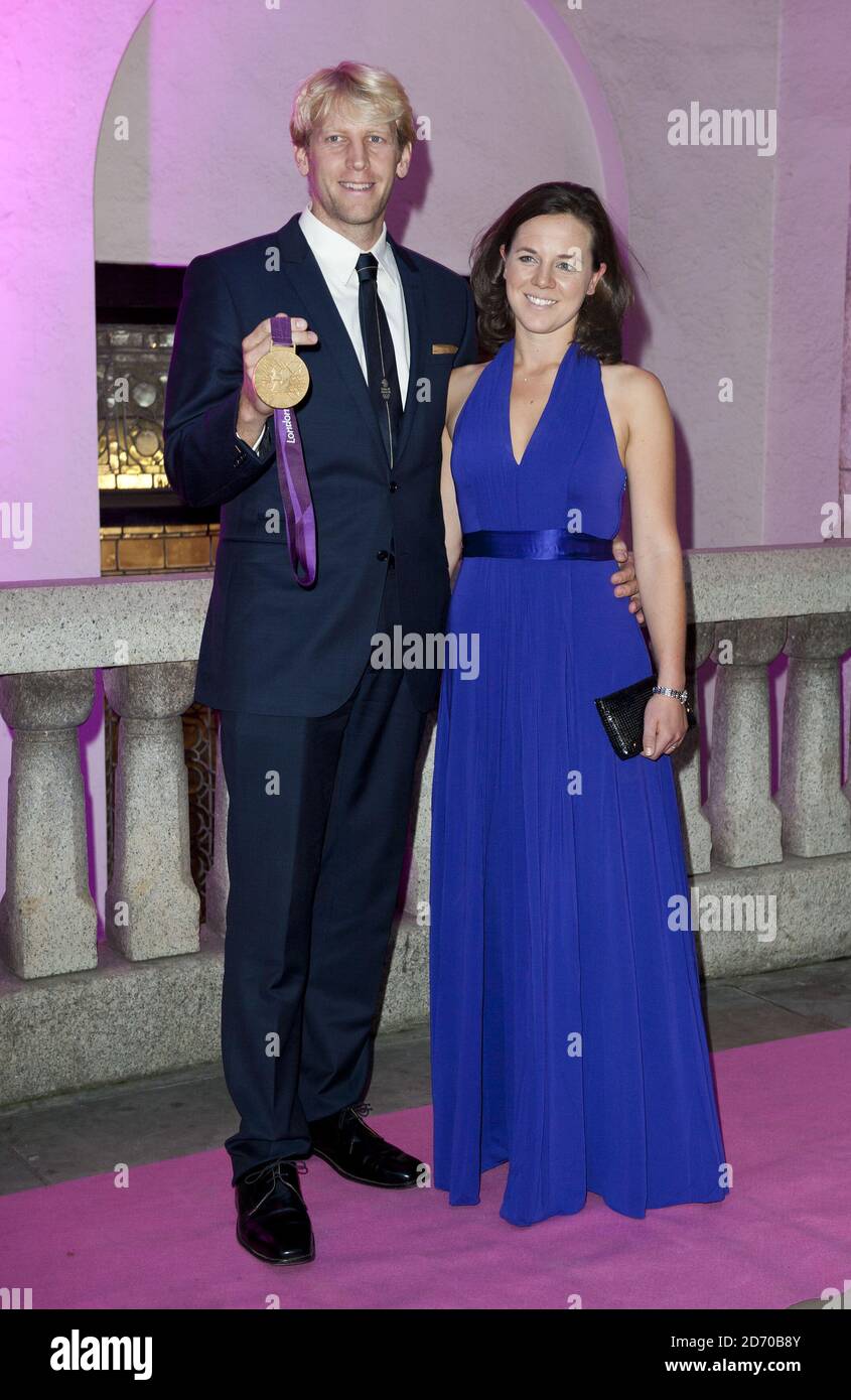 Victoria Christian and Andrew Triggs Hodge attending the Inspiration ...