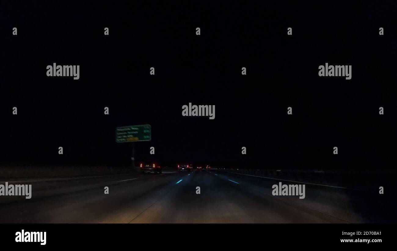 Driving on an interstate highway in suburban America Stock Photo - Alamy