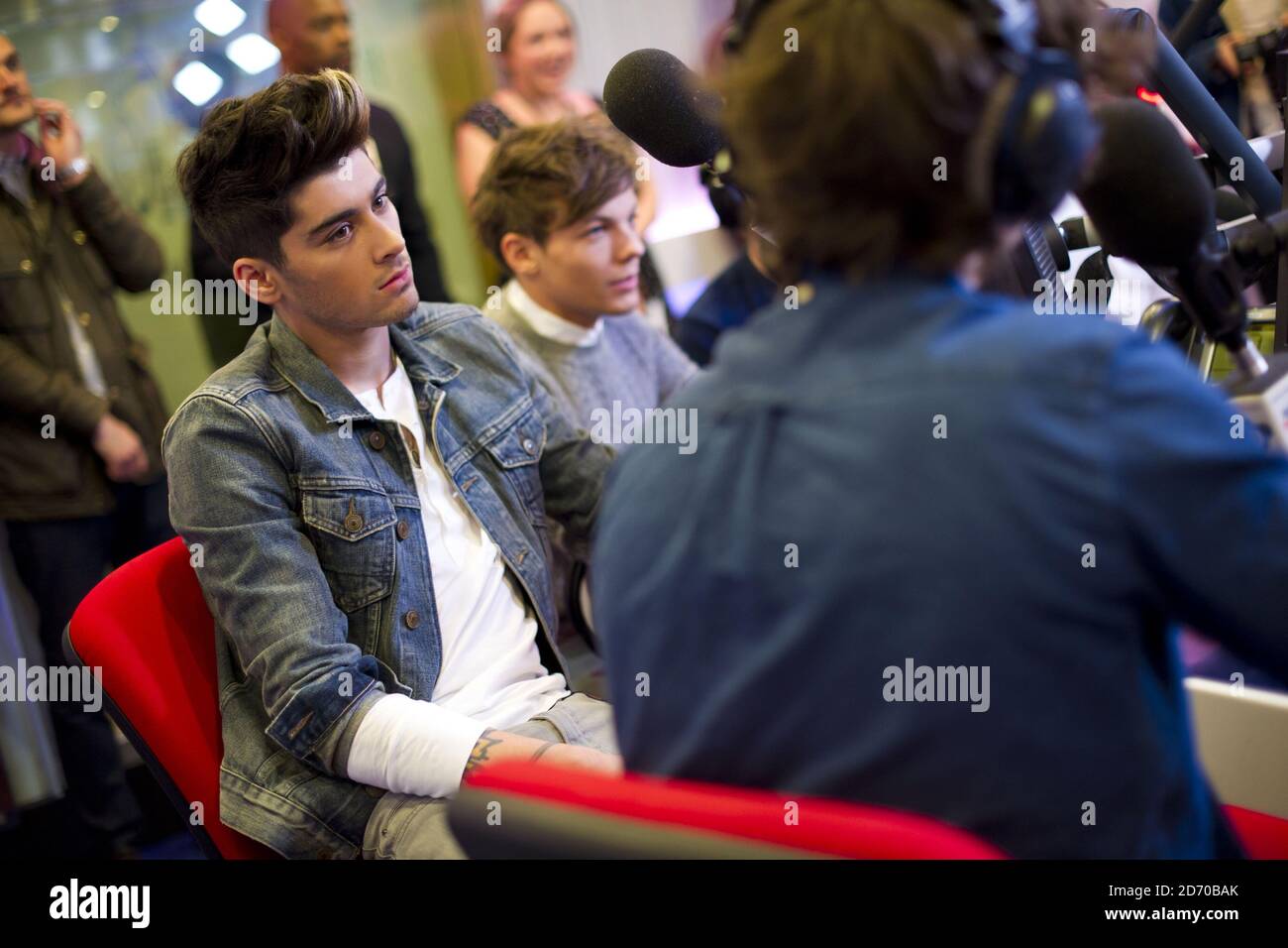 Zayn Malik of One Direction pictured during an interview on Capital ...