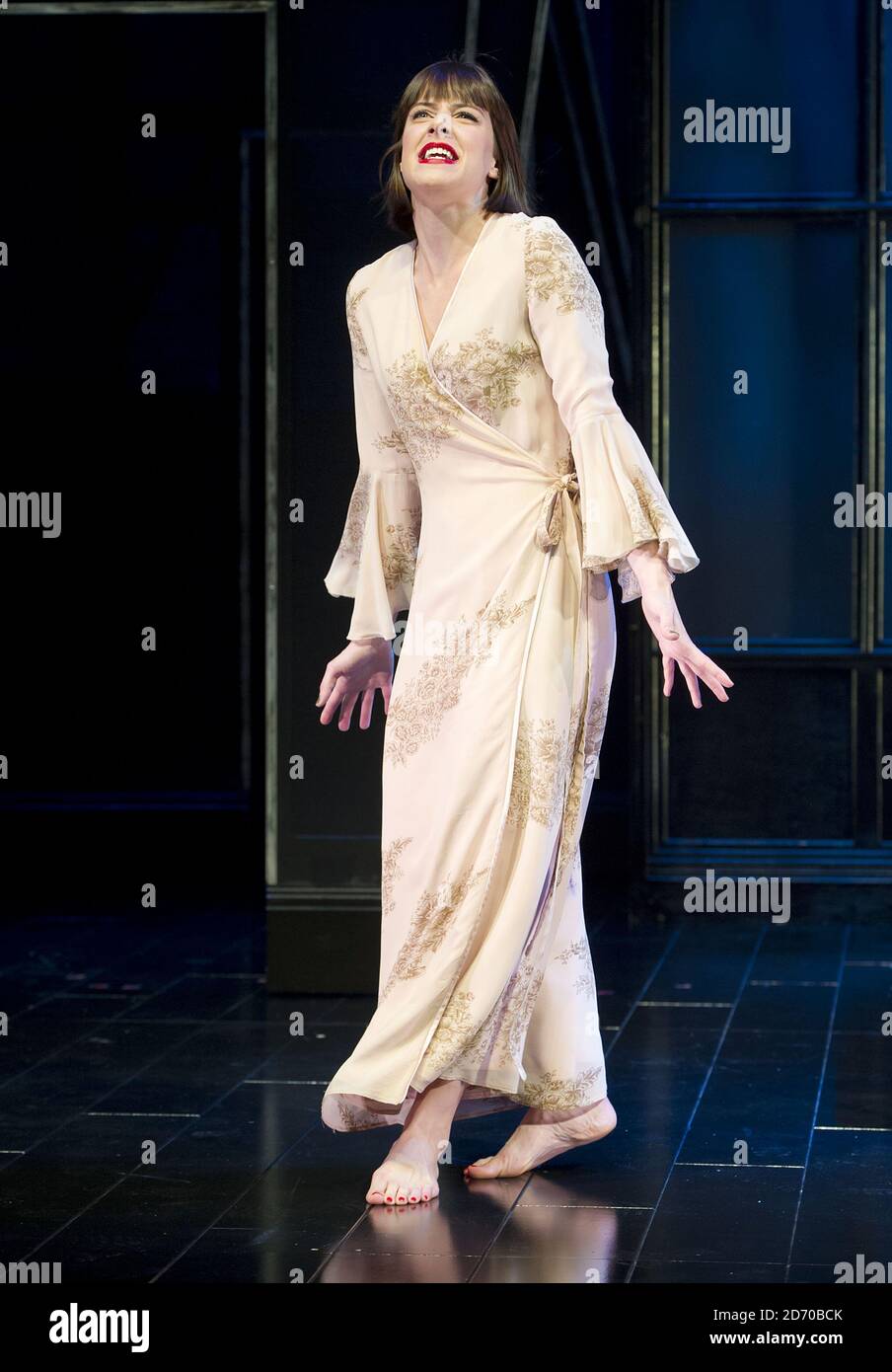 Michelle Ryan, playing Sally Bowles, performs scenes from Cabaret, at ...