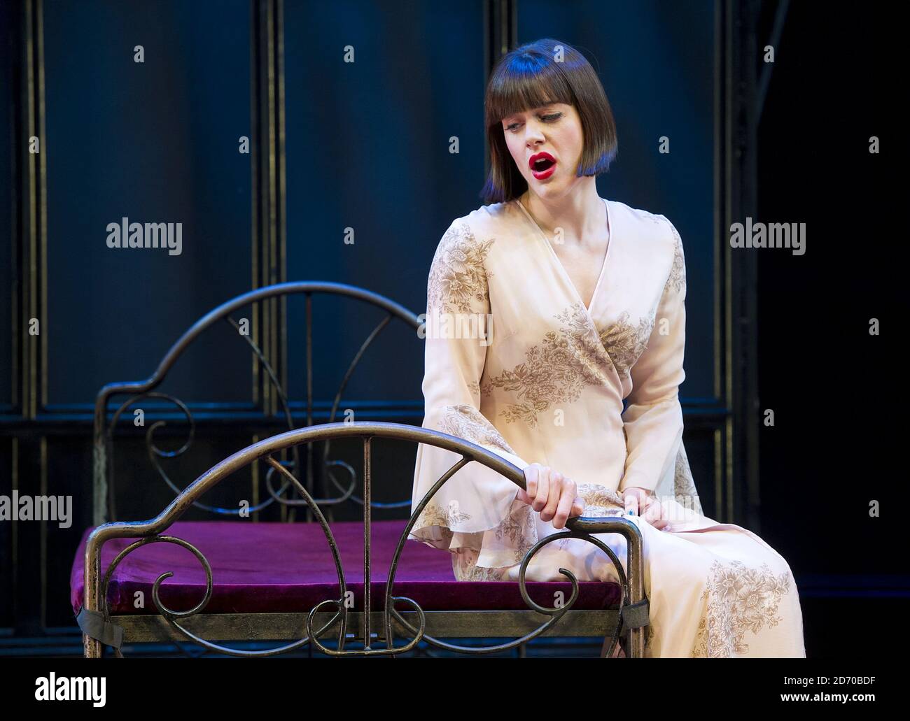 Michelle Ryan, playing Sally Bowles, performs scenes from Cabaret, at ...