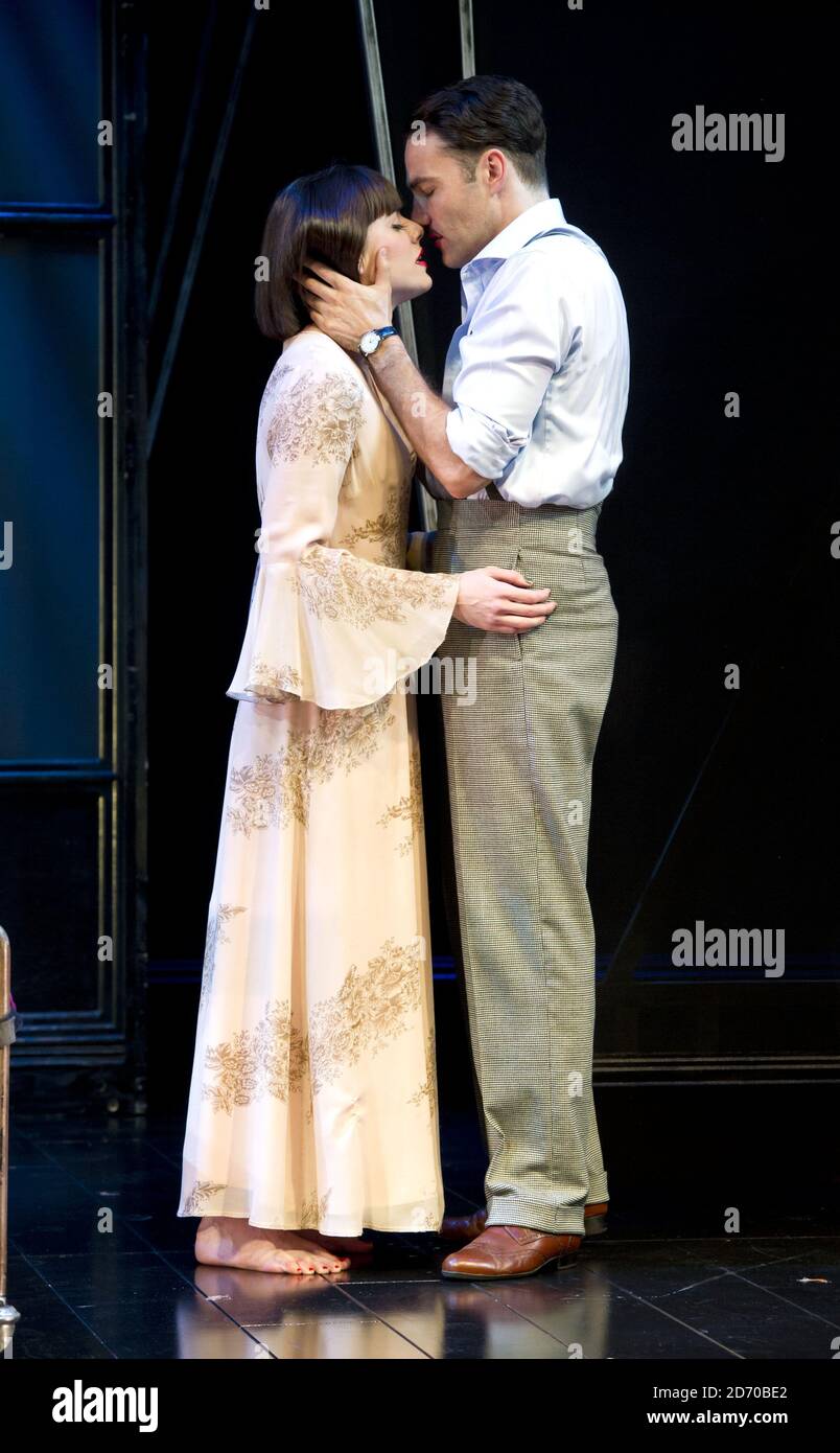 Michelle Ryan, playing Sally Bowles, and Matt Rawle performs scenes ...