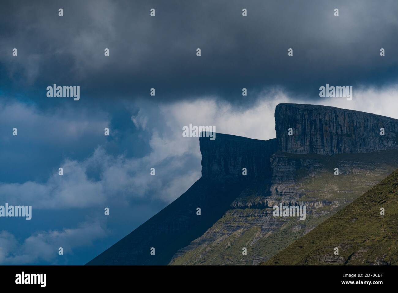 Clouds in the Angulo Valley of the Mena Valley in the Merindades of the ...