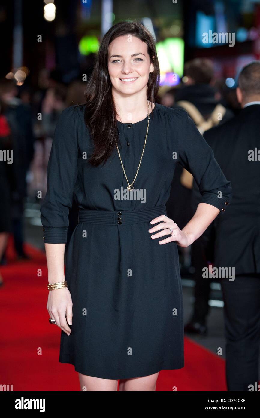 Maria Koukais attending the premiere of Gambit, at the Empire cinema in ...