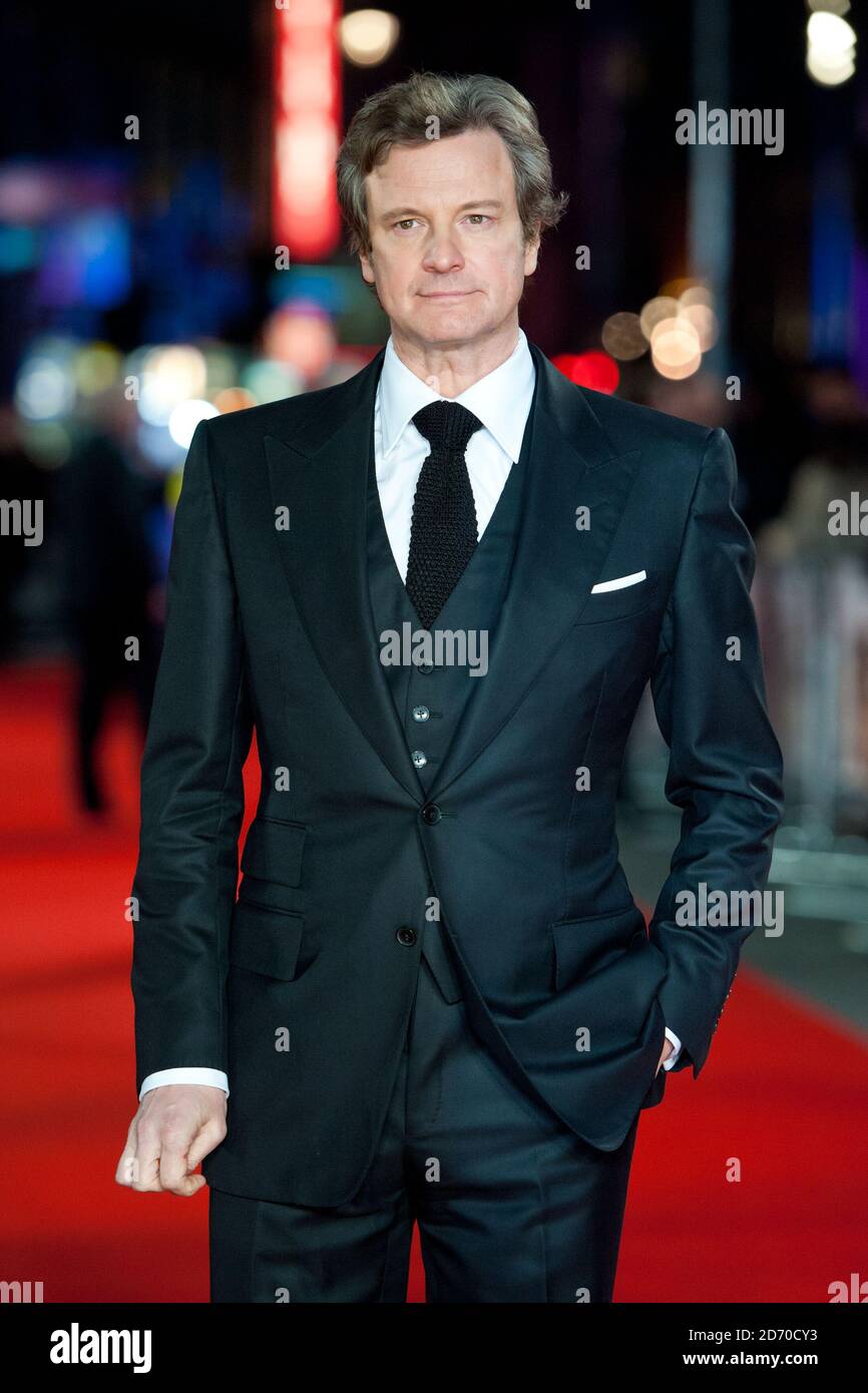 Colin Firth attending the premiere of Gambit, at the Empire cinema in ...