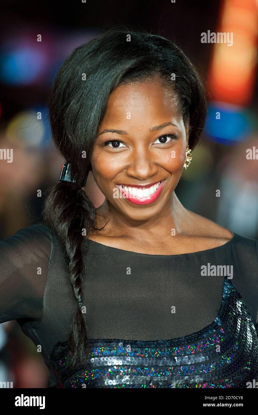 Jamelia attending the premiere of Gambit, at the Empire cinema in ...