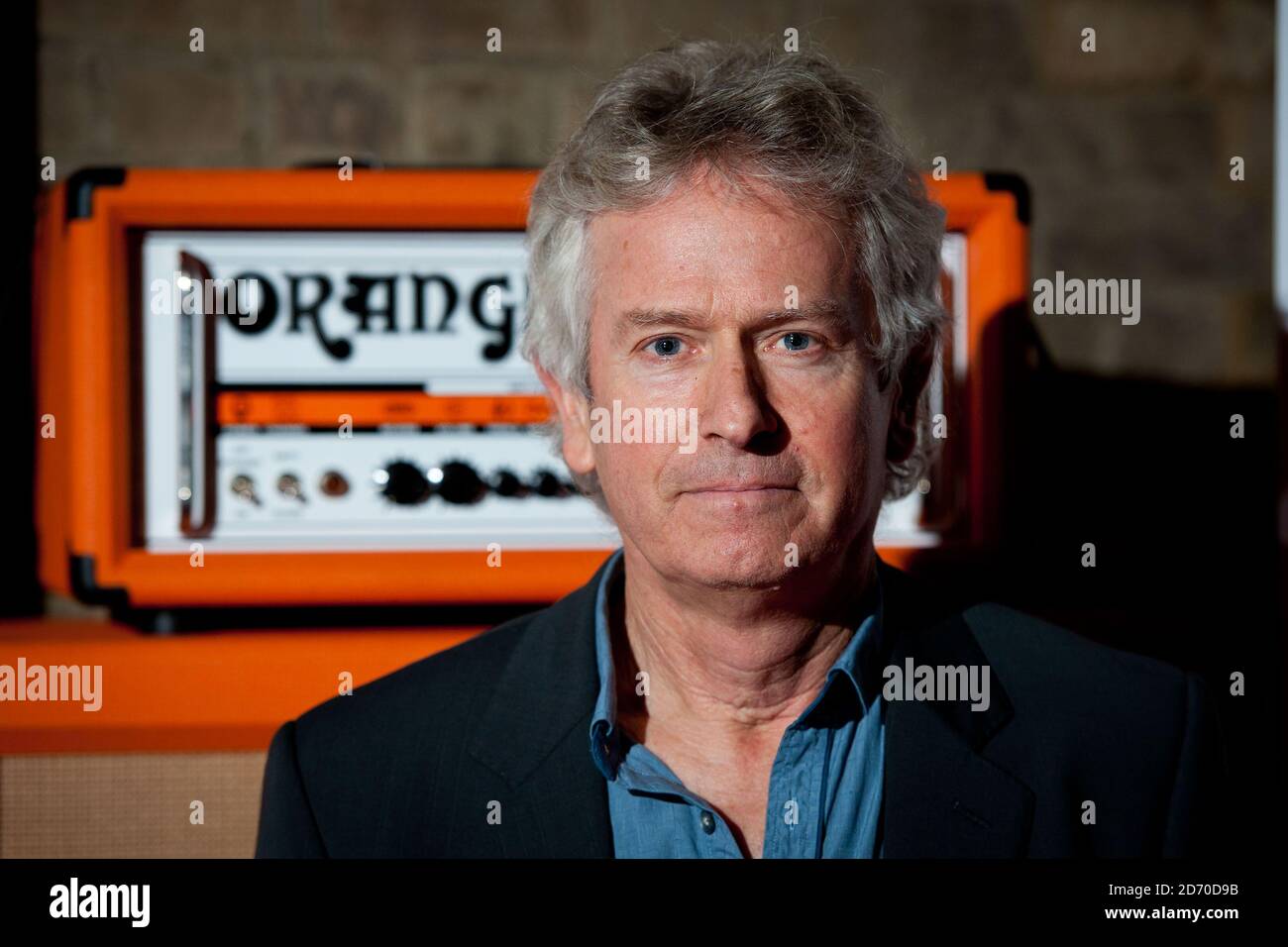 Tony Banks of Genesis arriving at at the Classic Rock Roll of Honour at ...