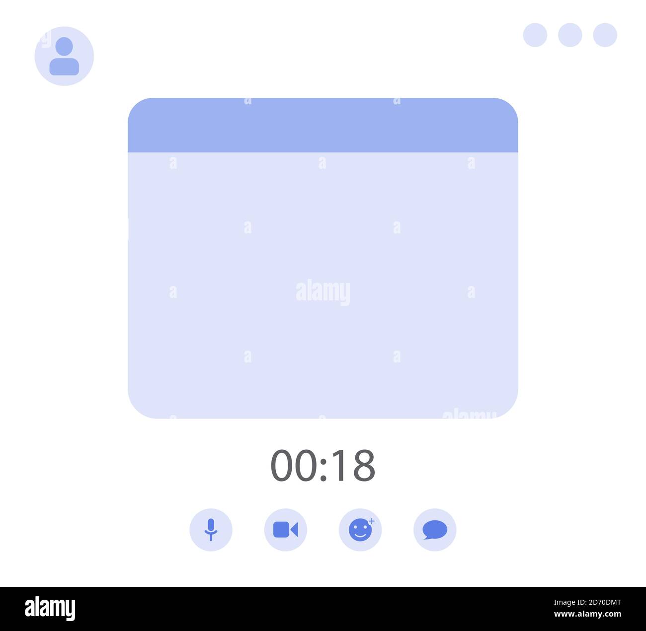 Call screen template. Vector illustration of a call screen Stock Vector ...