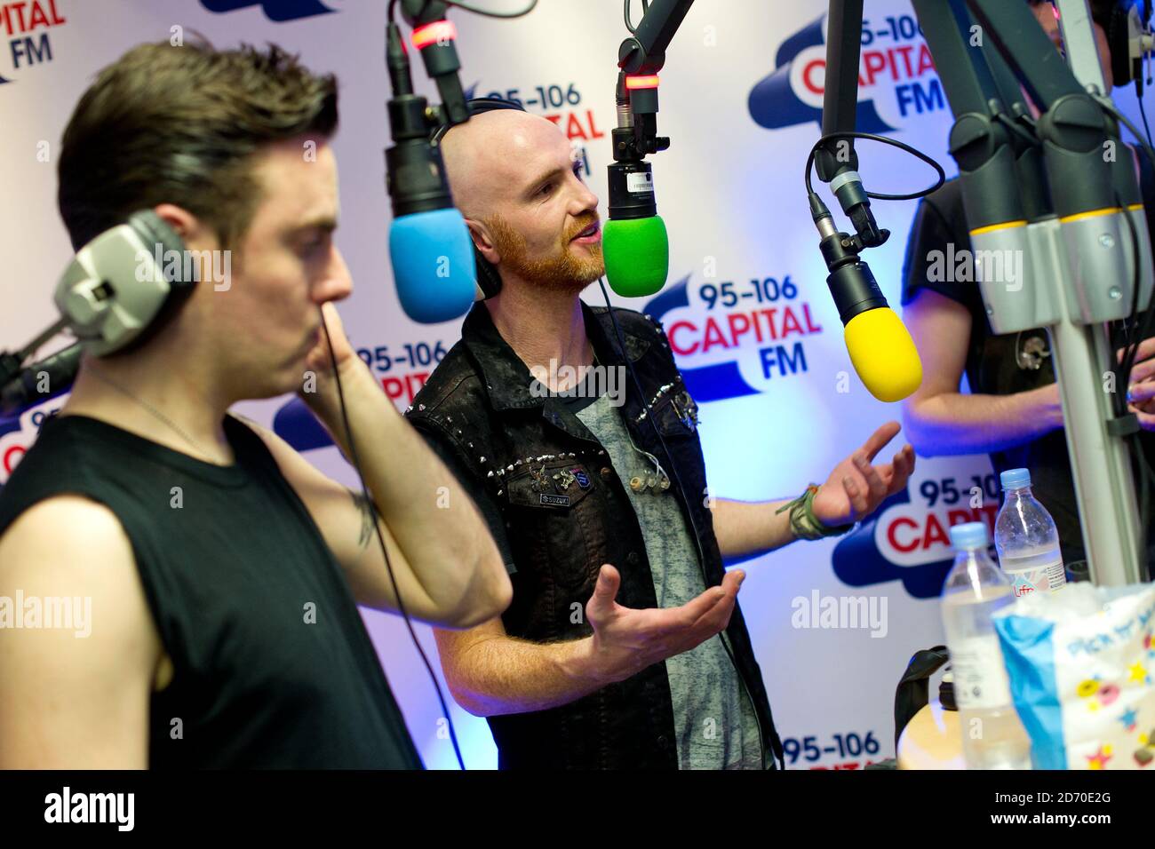 The Script are interviewed backstage at Capital FM's Jingle Bell Ball ...
