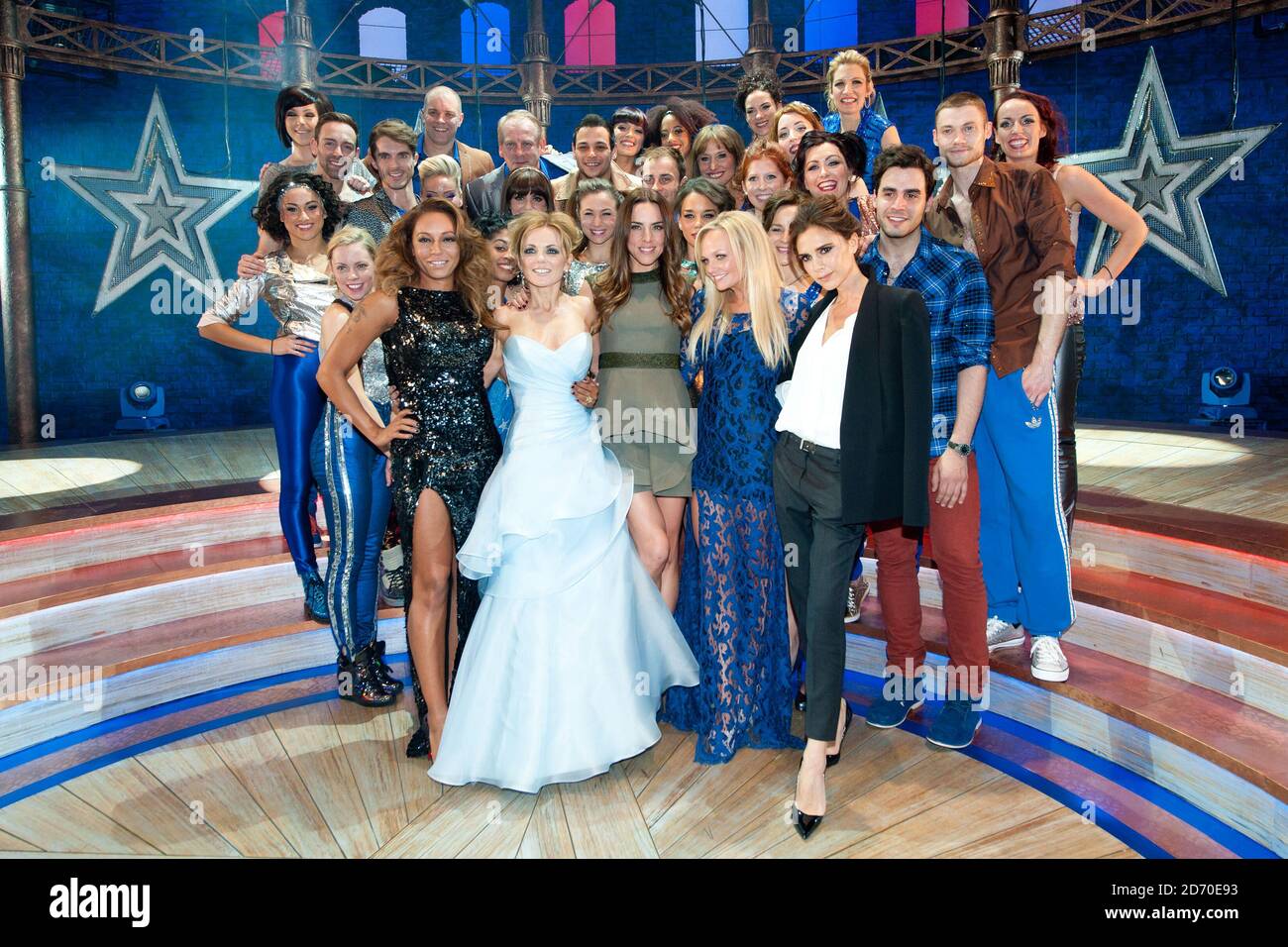 The Spice Girls join the cast backstage at the press night of Viva ...