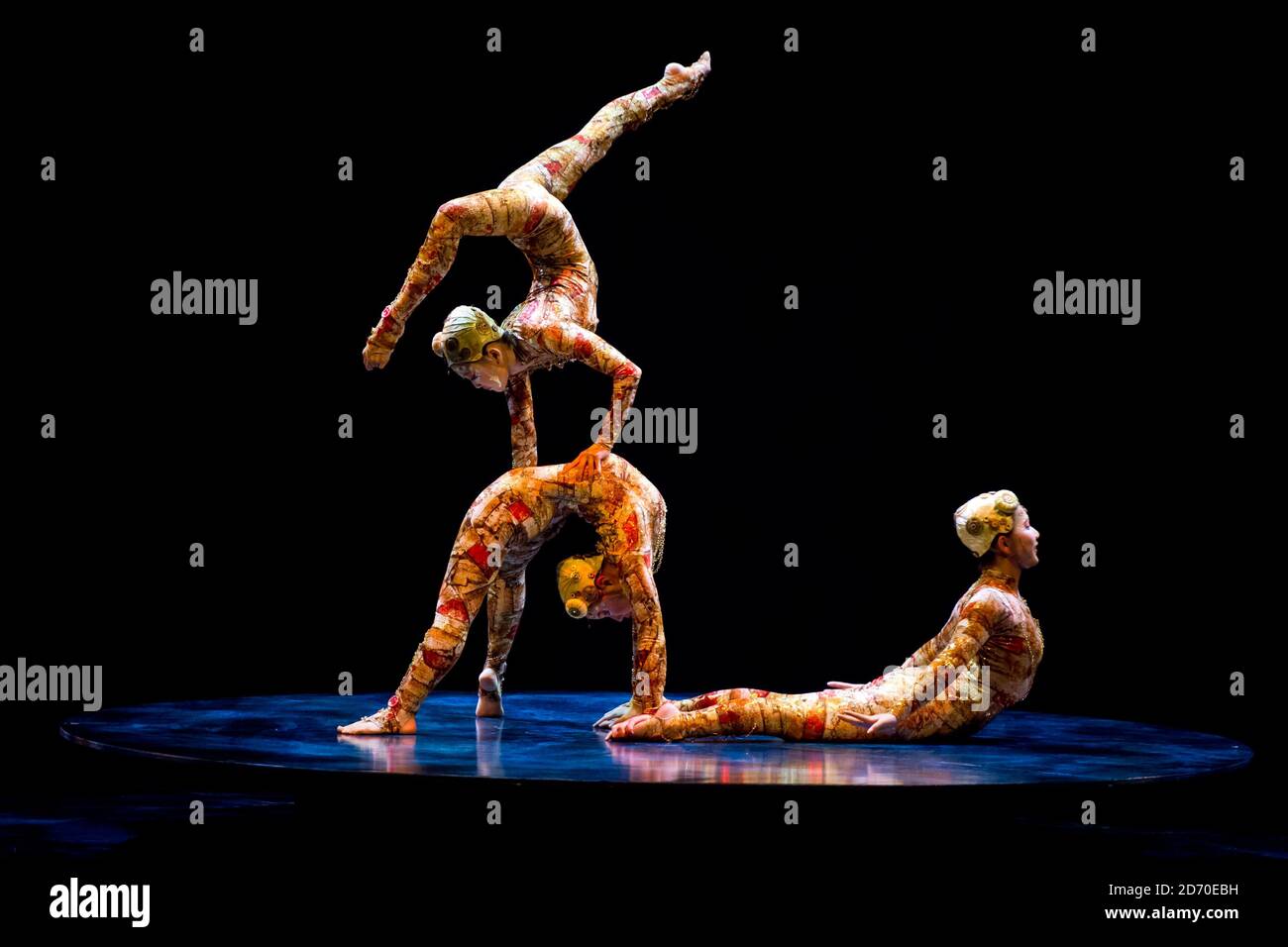 EDITORIAL USE ONLY. Performers from Cirque du Soleil rehearse their new ...