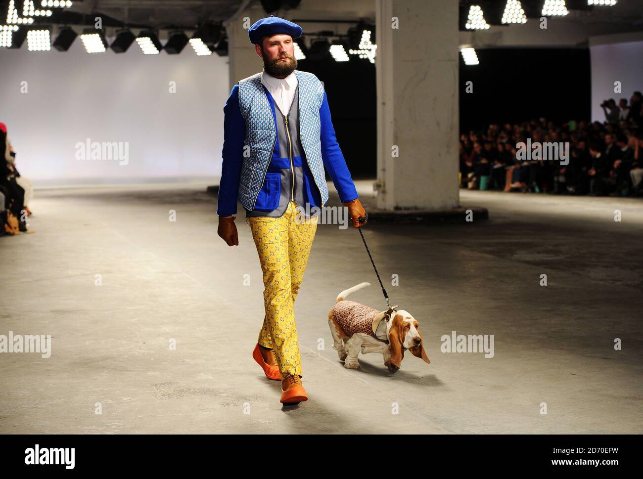 Models on the catwalk at the MAN fashion show, held as part of London ...