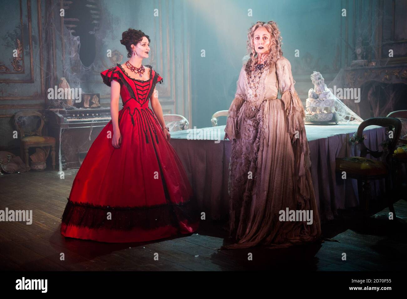 Grace Rowe playing Estella and Paula Wilcox playing Miss Havisham ...