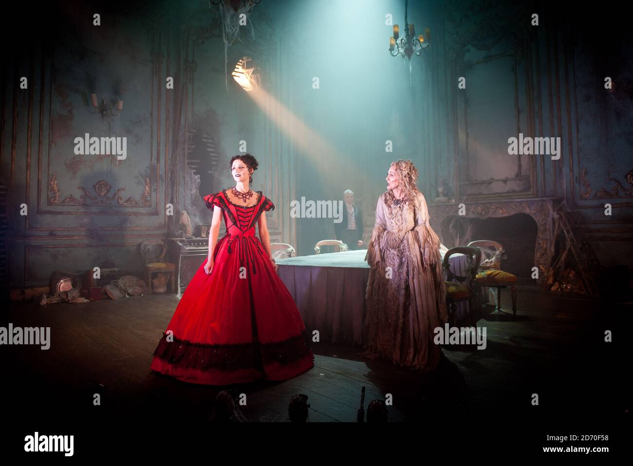 Grace Rowe playing Estella and Paula Wilcox playing Miss Havisham ...