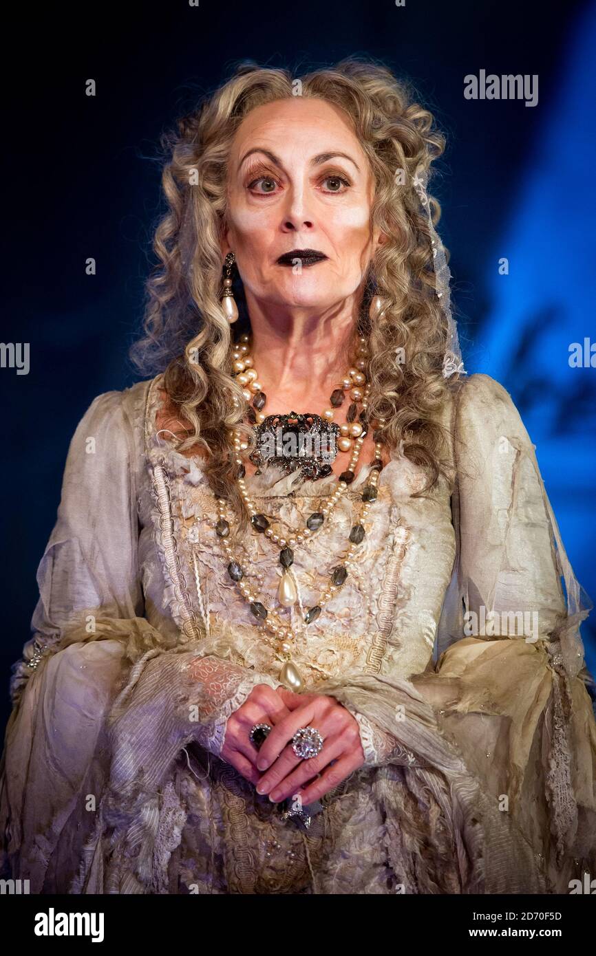 Paula Wilcox playing Miss Havisham, during a dress rehearsal for Great ...