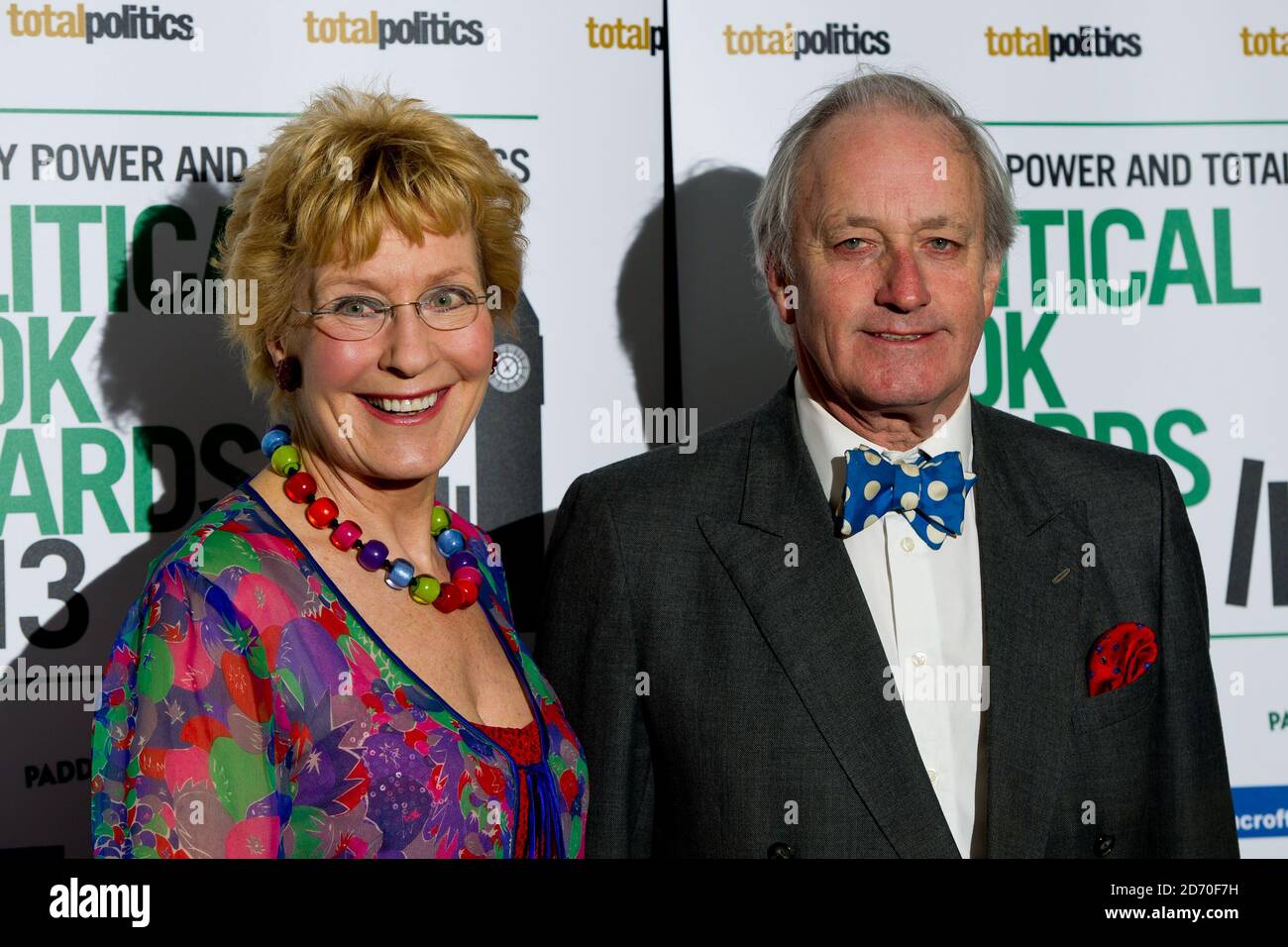 Neil and Christine Hamilton attending the Political Book Awards, at the ...