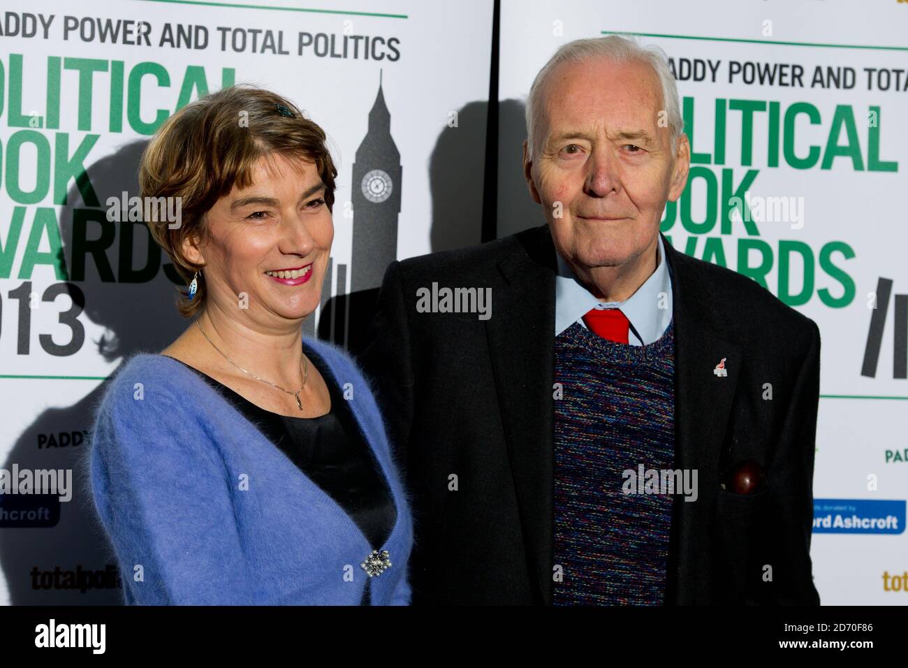 Tony Benn attending the Political Book Awards, at the BFI Imax in ...