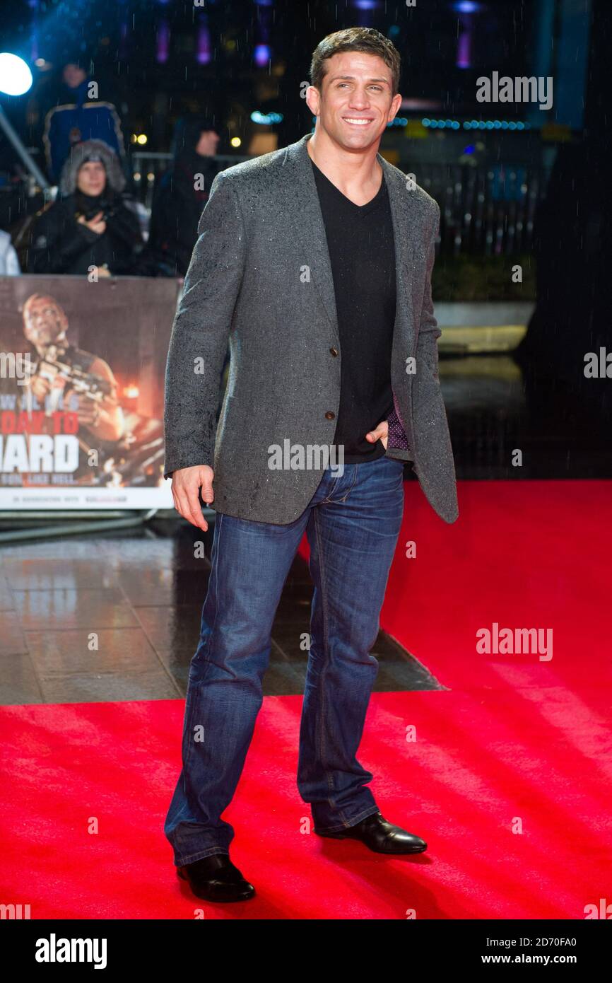 Alex Reid attending the premiere of A Good Day to Die Hard, at the ...